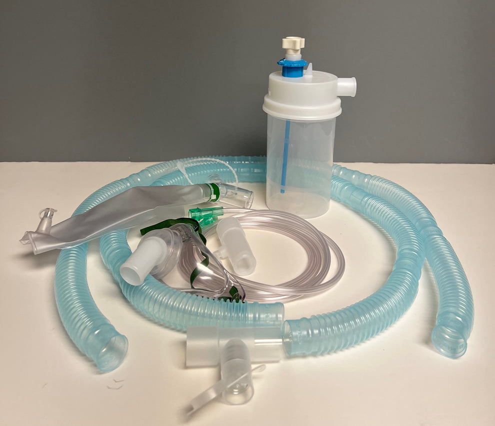 Tri-Med Medical Supplies Trach Set-Up Kit with Valved T Adapter and Ne ...